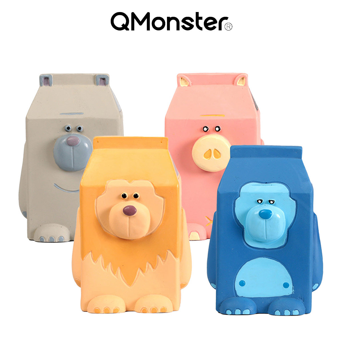 Q-MONSTER 牛奶盒子家族 發聲玩具 - Alphapetstw 艾爾發寵物
